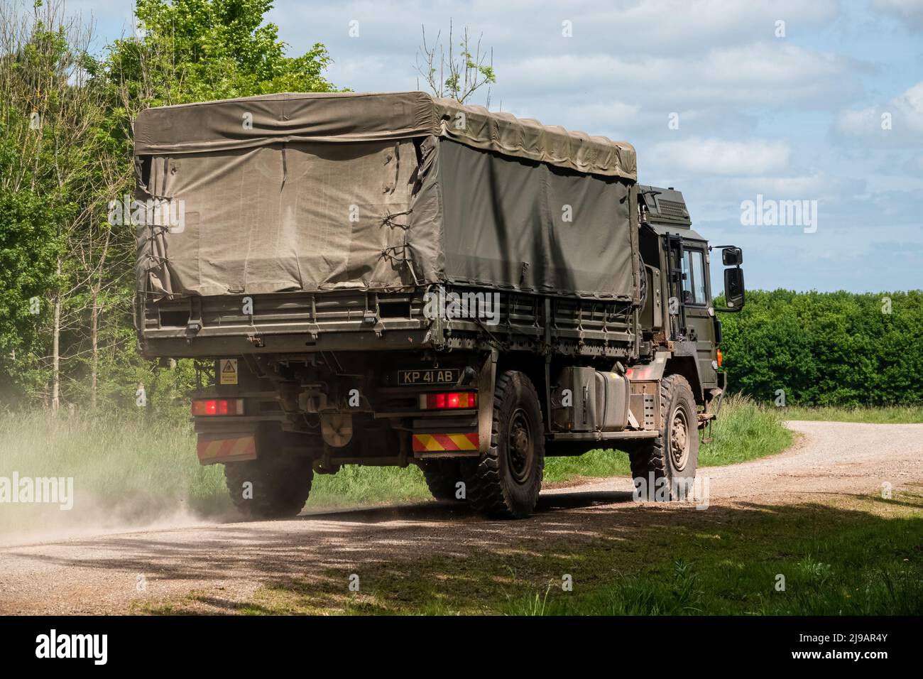 British Army MAN SV 4x4 logistics truck on a military exercise Stock ...