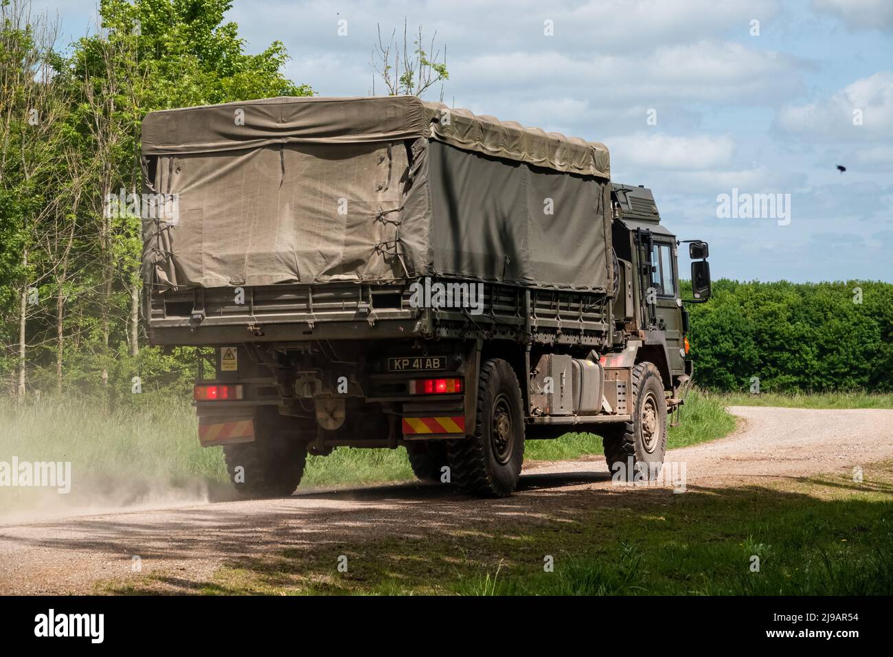 British Army MAN SV 4x4 logistics truck on a military exercise Stock ...