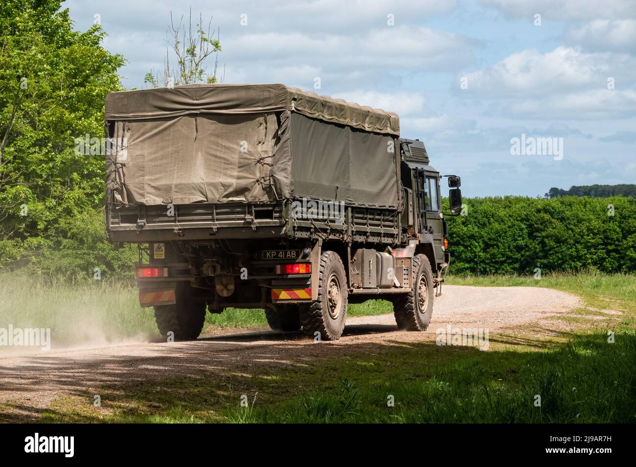 British Army MAN SV 4x4 logistics truck on a military exercise Stock ...