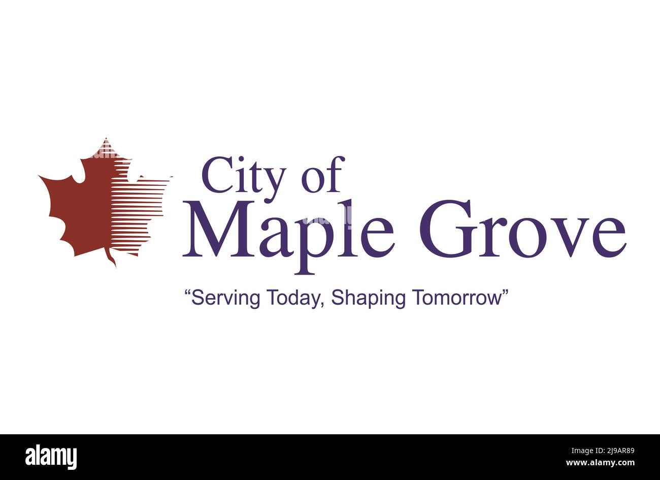 The flag of the city of Maple Grove Minnesota USA Stock Photo - Alamy