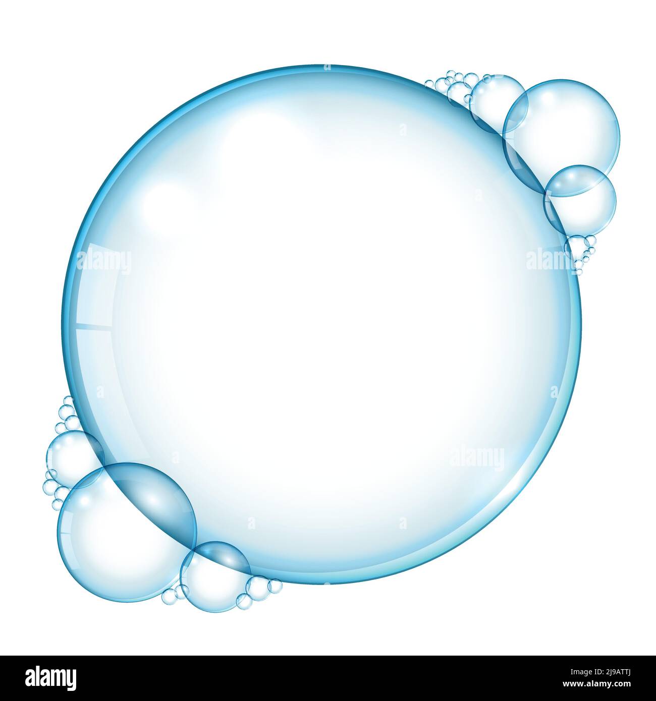 water bubbles background with text space Stock Vector Image & Art - Alamy