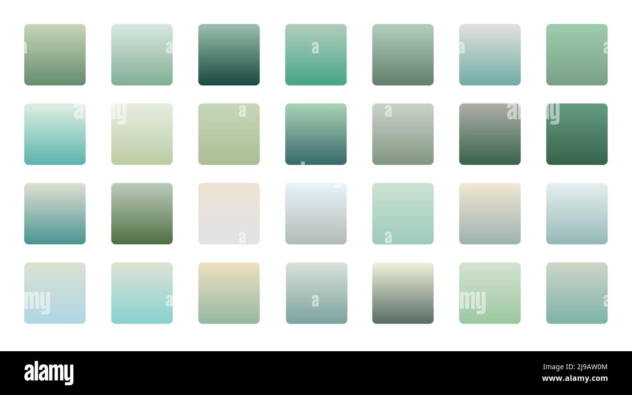 set of green nature gradients Stock Vector Image & Art - Alamy