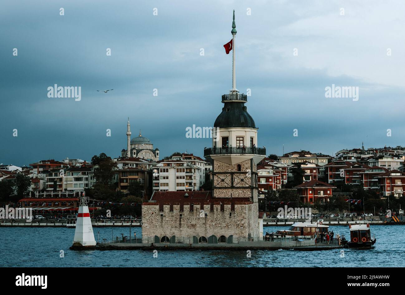 Maiden's Tower, a Famous Place in Istanbul Stock Photo - Alamy