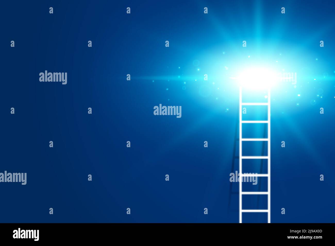 Blue sky with ladder Stock Vector Images - Alamy