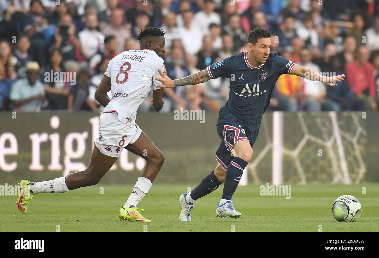 Paris Saint-Germain's Lionel Messi during the French L1 football match ...