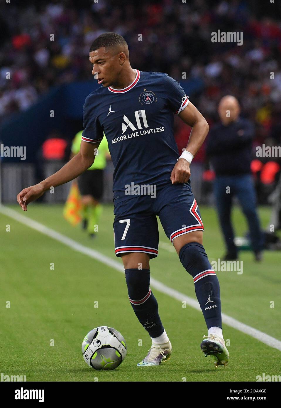 Paris Saint-Germain's Kylian Mbappé during the French L1 football match ...