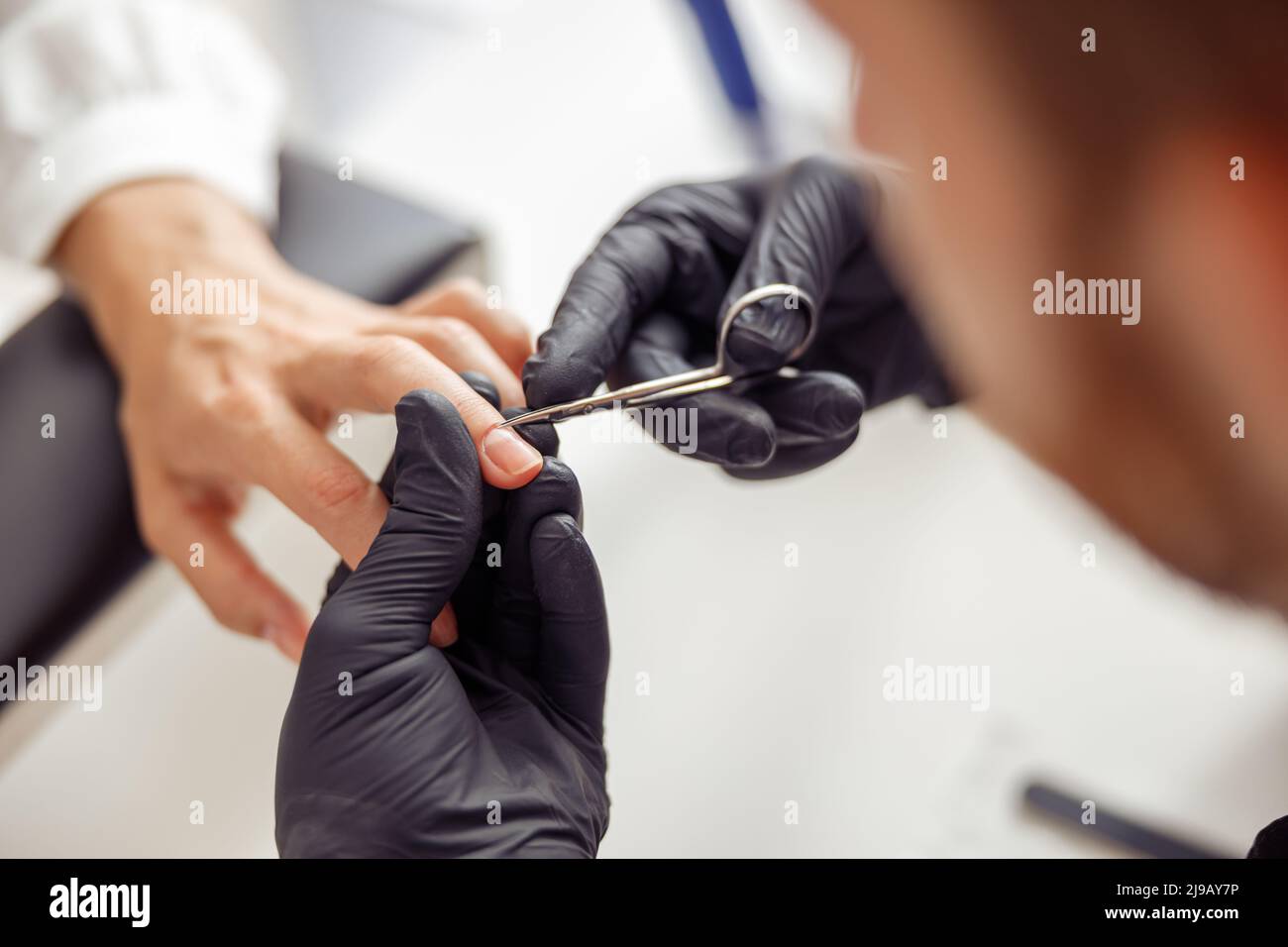 Man getting manicure hi-res stock photography and images - Alamy