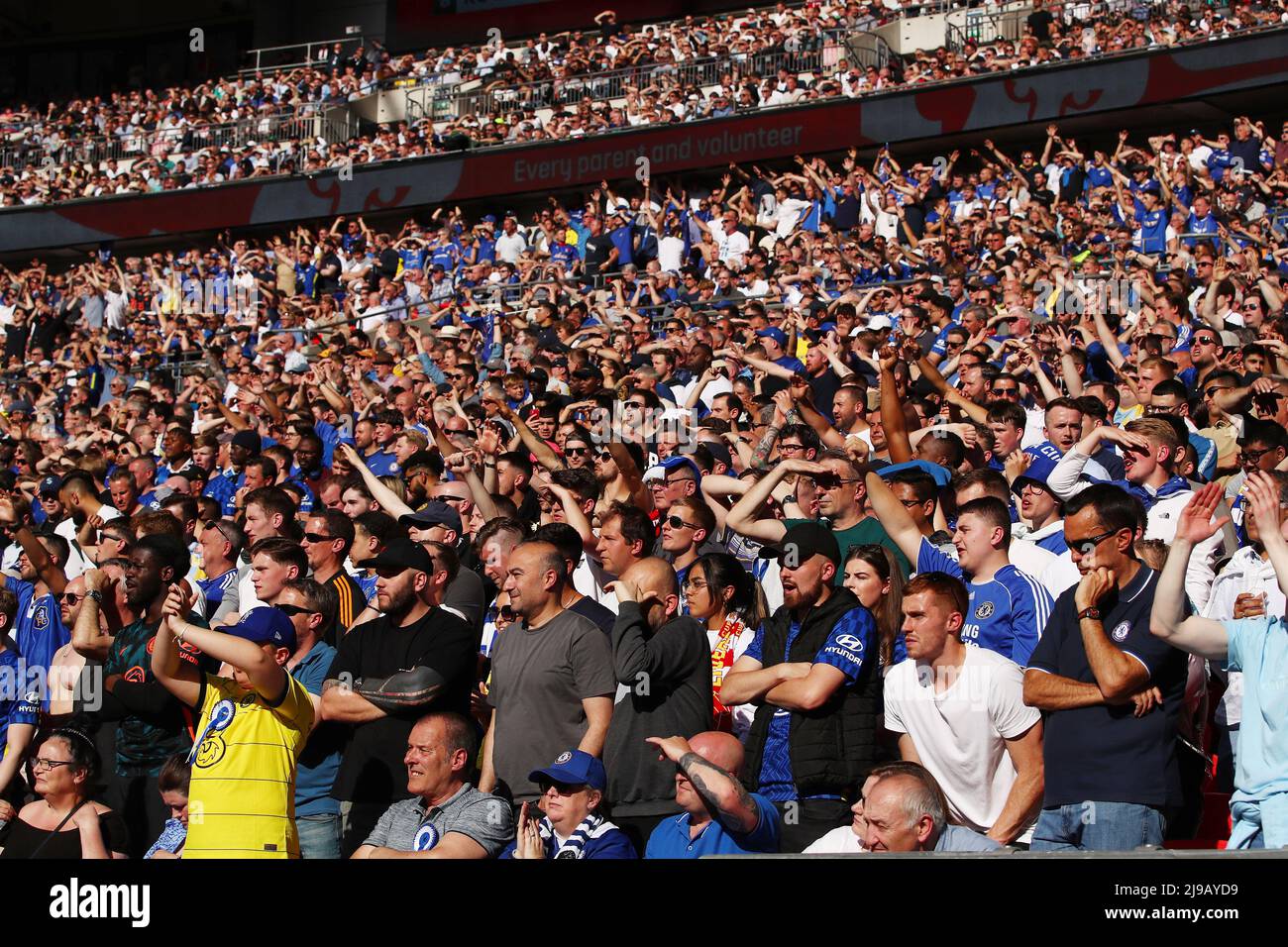 Chelsea fans look on during the match - Chelsea v Liverpool, The ...