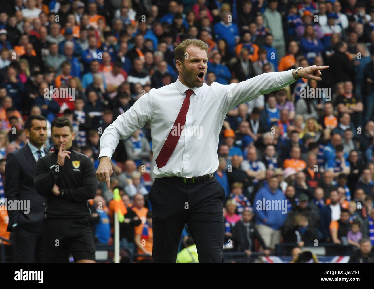 Hampden Park.Glasgow.Scotland, UK. 21st May, 2022. Rangers vs Heart of ...