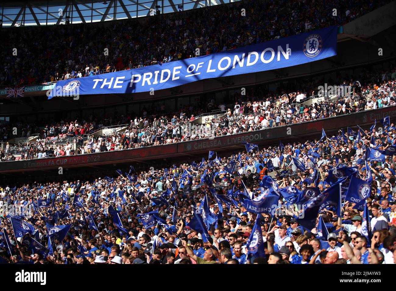 Chelsea fans look on during the match - Chelsea v Liverpool, The ...