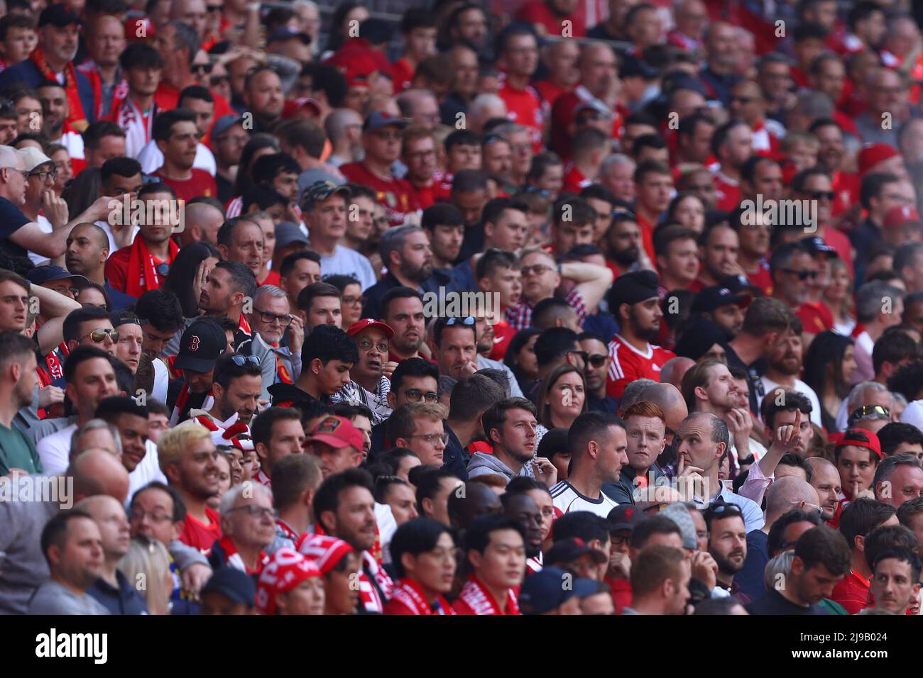 Liverpool fans look on - Chelsea v Liverpool, The Emirates FA Cup Final ...