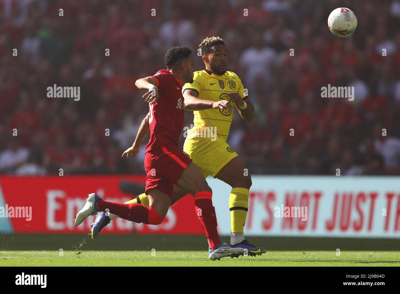 Reece James of Chelsea and Luis Diaz of Liverpool - Chelsea v Liverpool ...