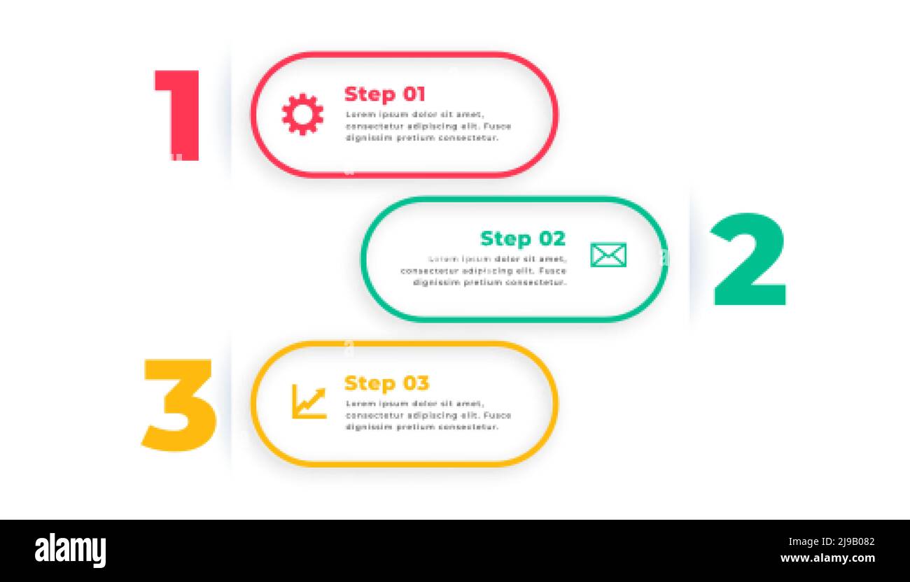 three option modern infographic template design Stock Vector Image ...