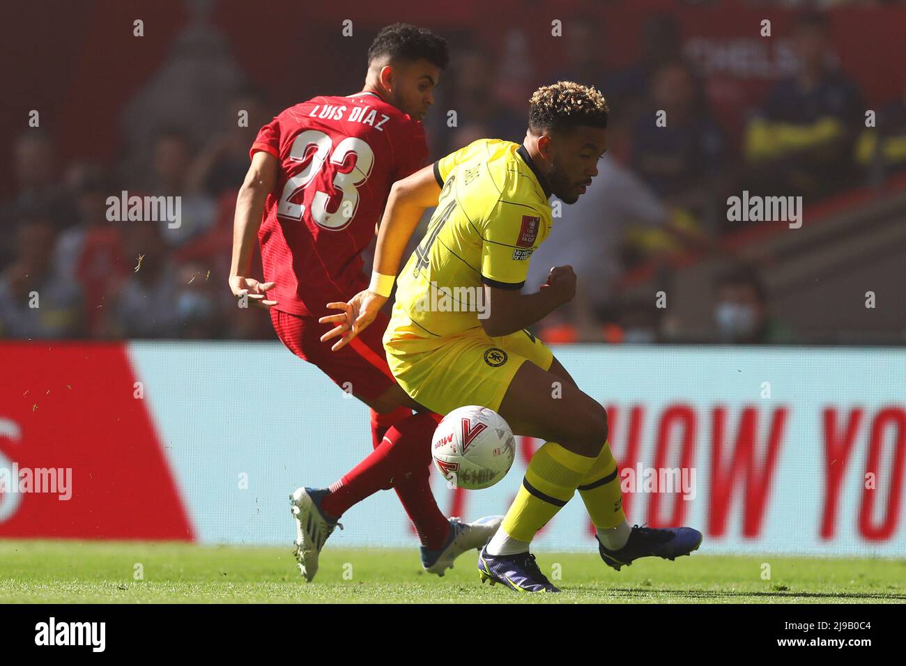 Reece James of Chelsea and Luis Diaz of Liverpool - Chelsea v Liverpool ...