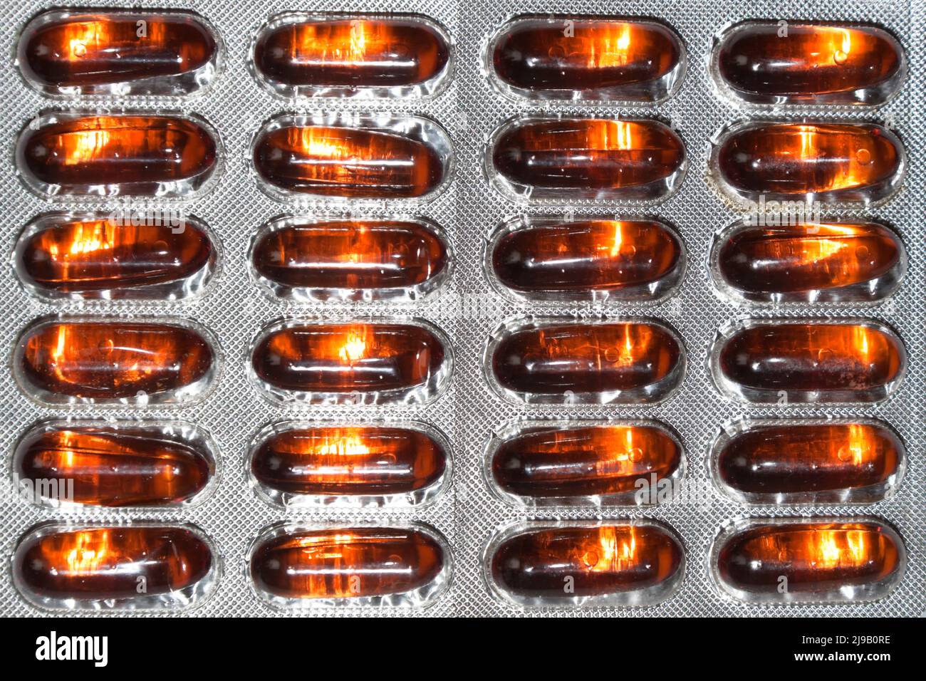 Full blisters with capsules Stock Photo - Alamy