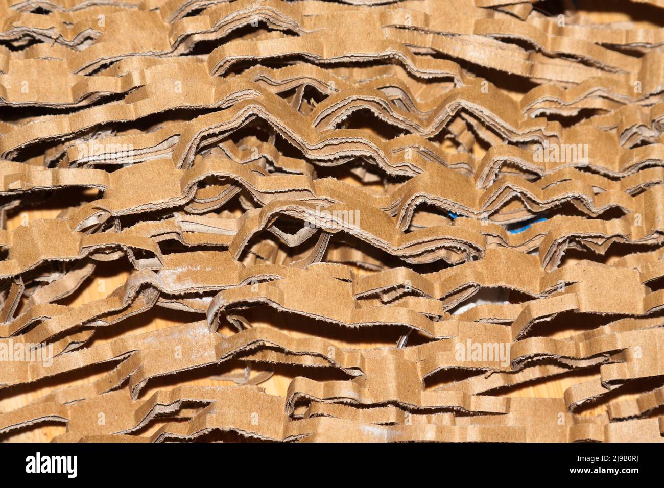 Cutted carton inside a cardboard box Stock Photo - Alamy