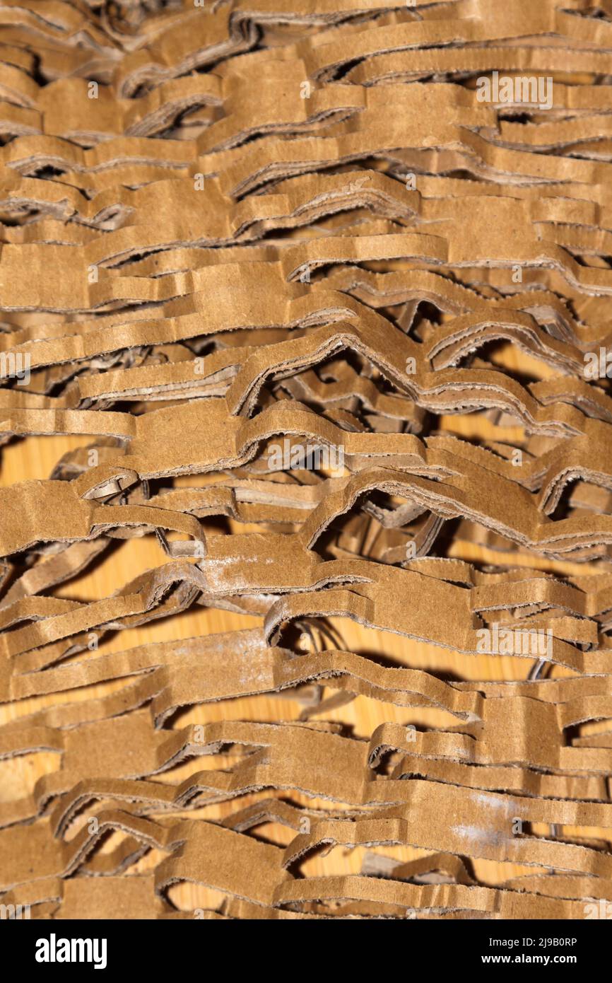 Cutted carton inside a cardboard box Stock Photo - Alamy