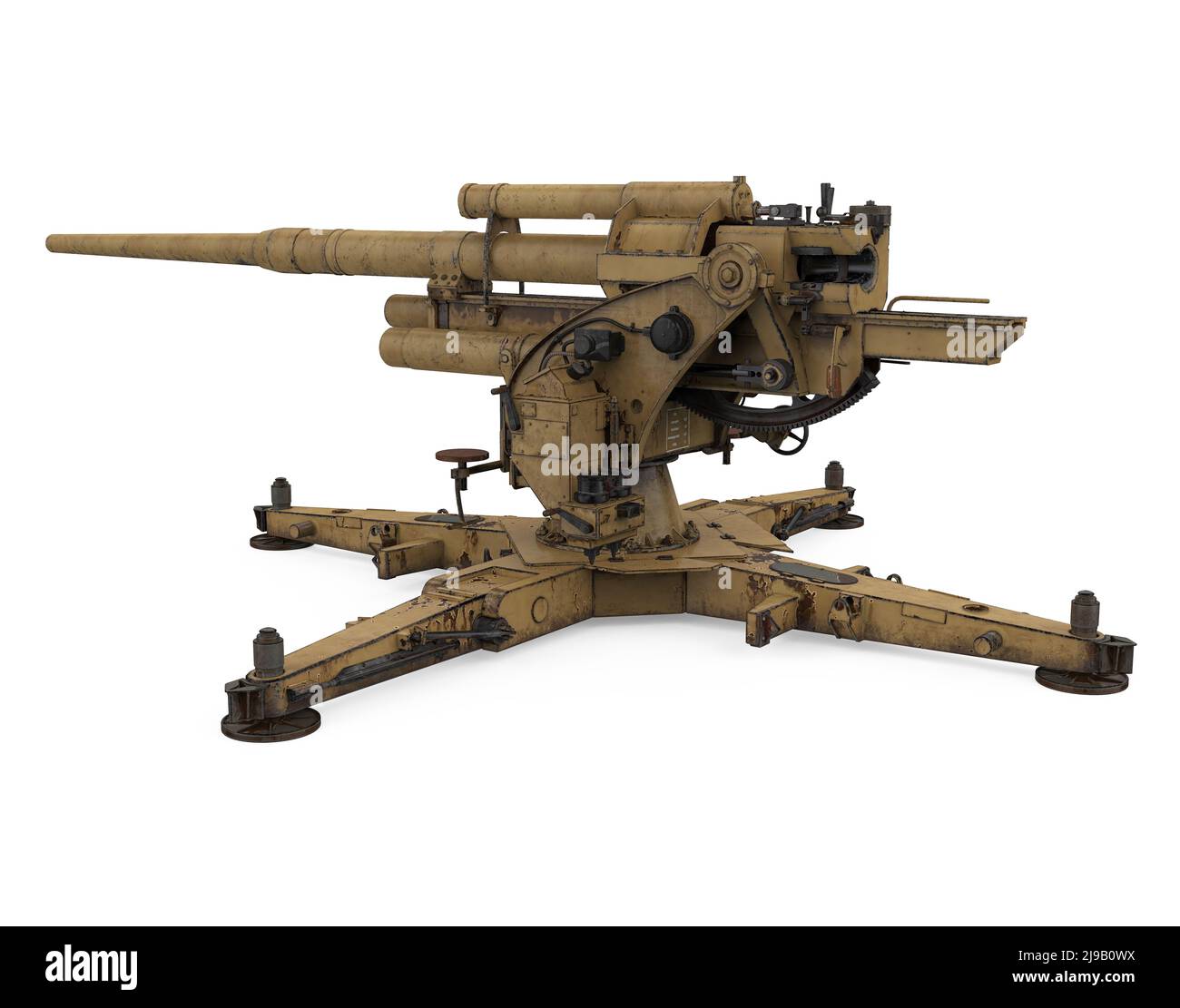 88mm Flak Gun Artillery Isolated Stock Photo - Alamy