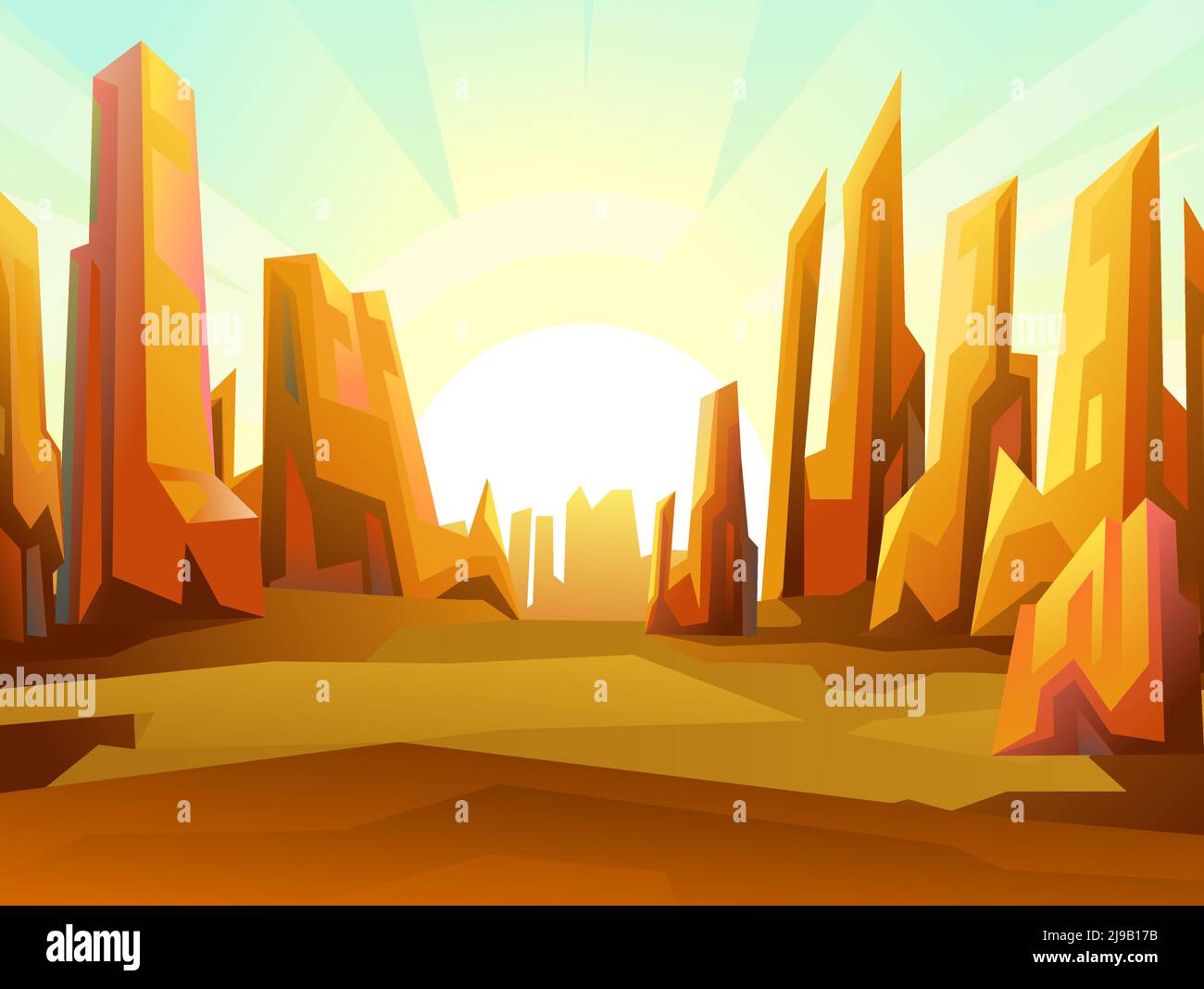 Sunset and sunrise Stock Vector Images - Alamy
