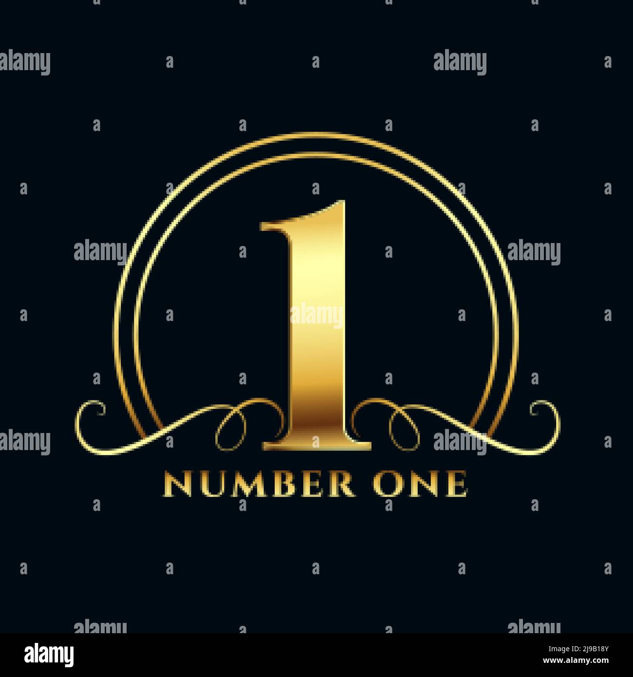 Rank number one Stock Vector Images - Alamy