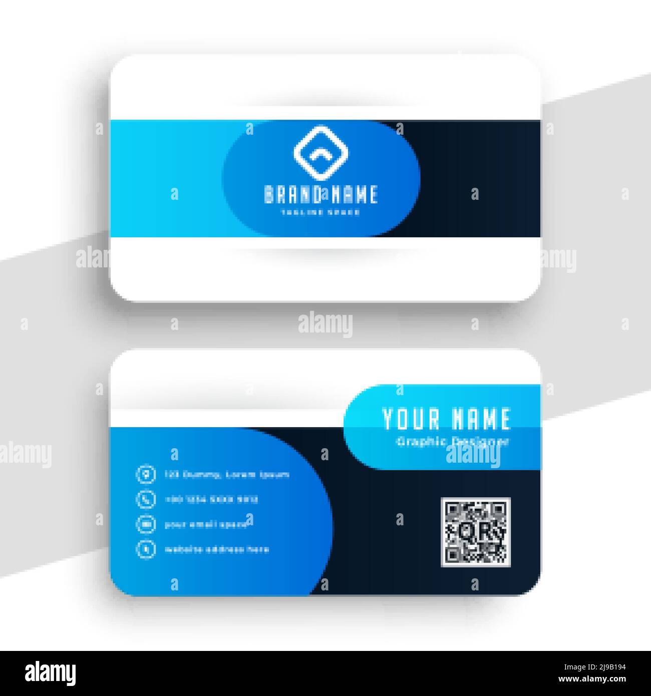 Print ready visiting card Stock Vector Images - Alamy