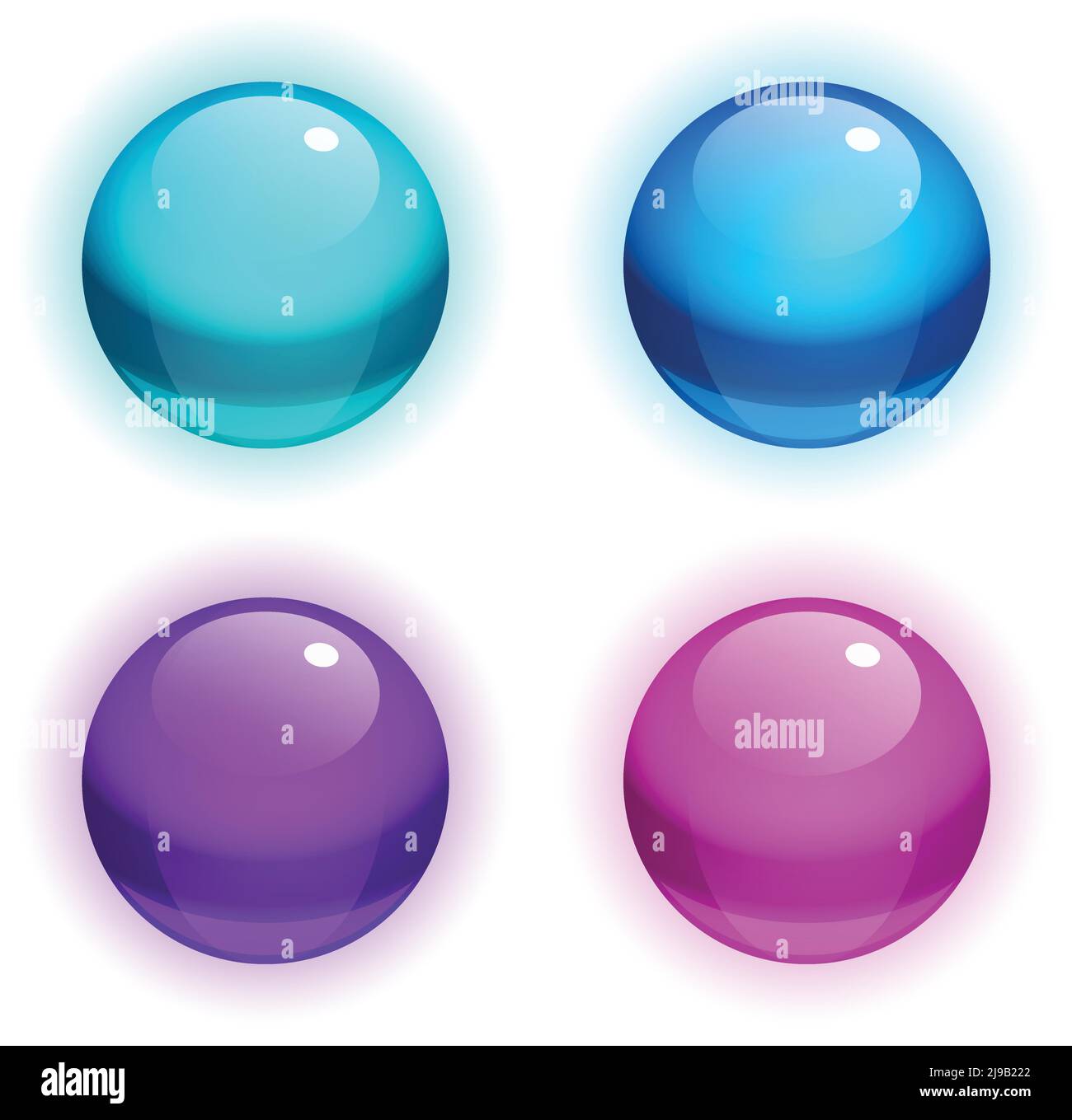 Set of vector Realistic Bubbles Vector Illustration Stock Vector Image ...