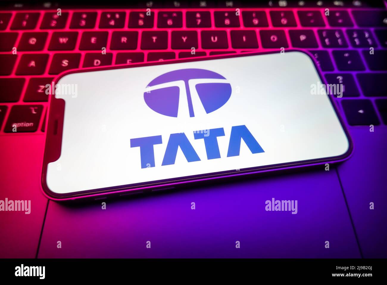 Tata motors logo hi-res stock photography and images - Alamy