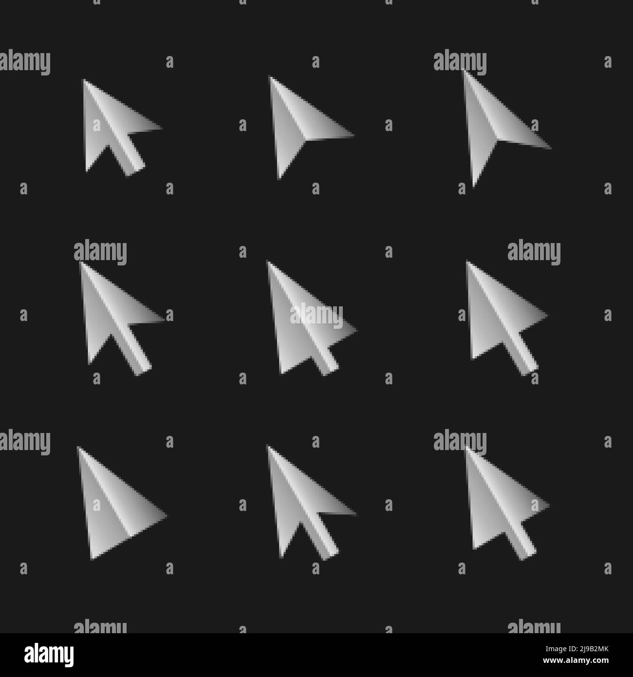 Mouse cursor many Stock Vector Images - Alamy