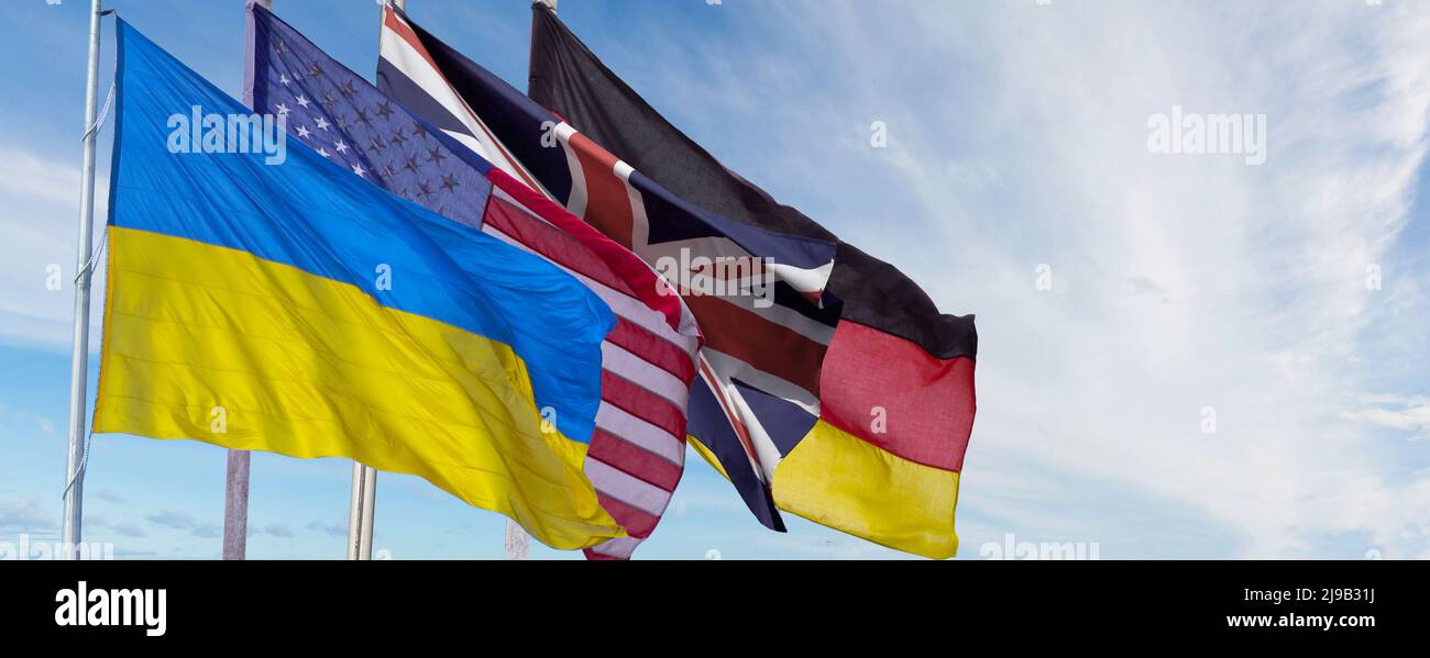 Flags of the World on cloud background with space for your text Stock ...