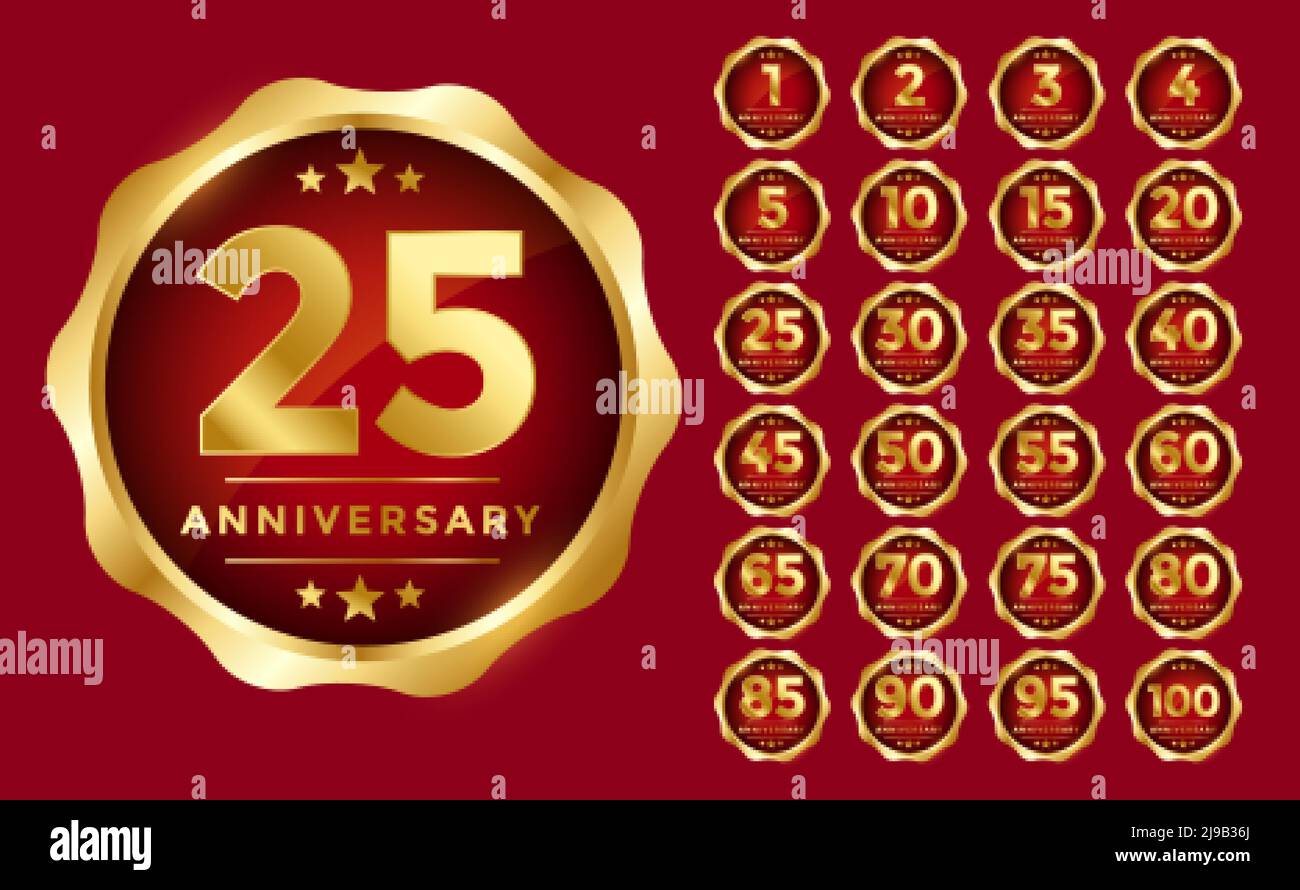 Anniversary emblem Stock Vector Images - Alamy