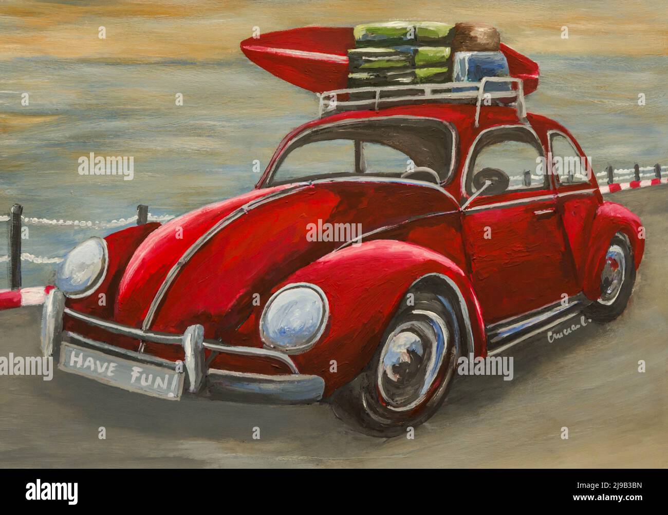Sports car painting hi-res stock photography and images - Alamy