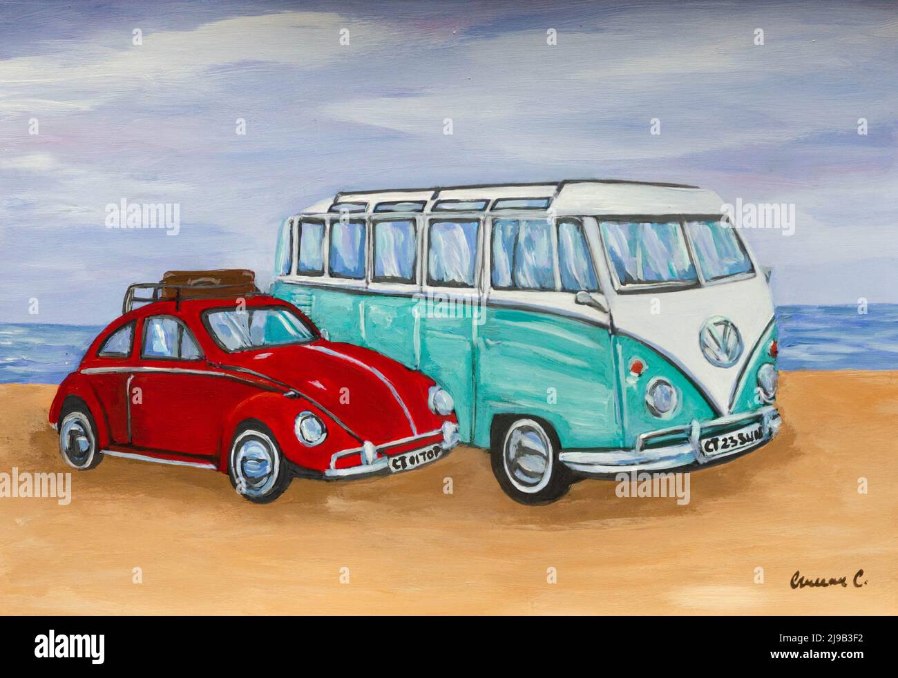 Sports car painting hi-res stock photography and images - Alamy