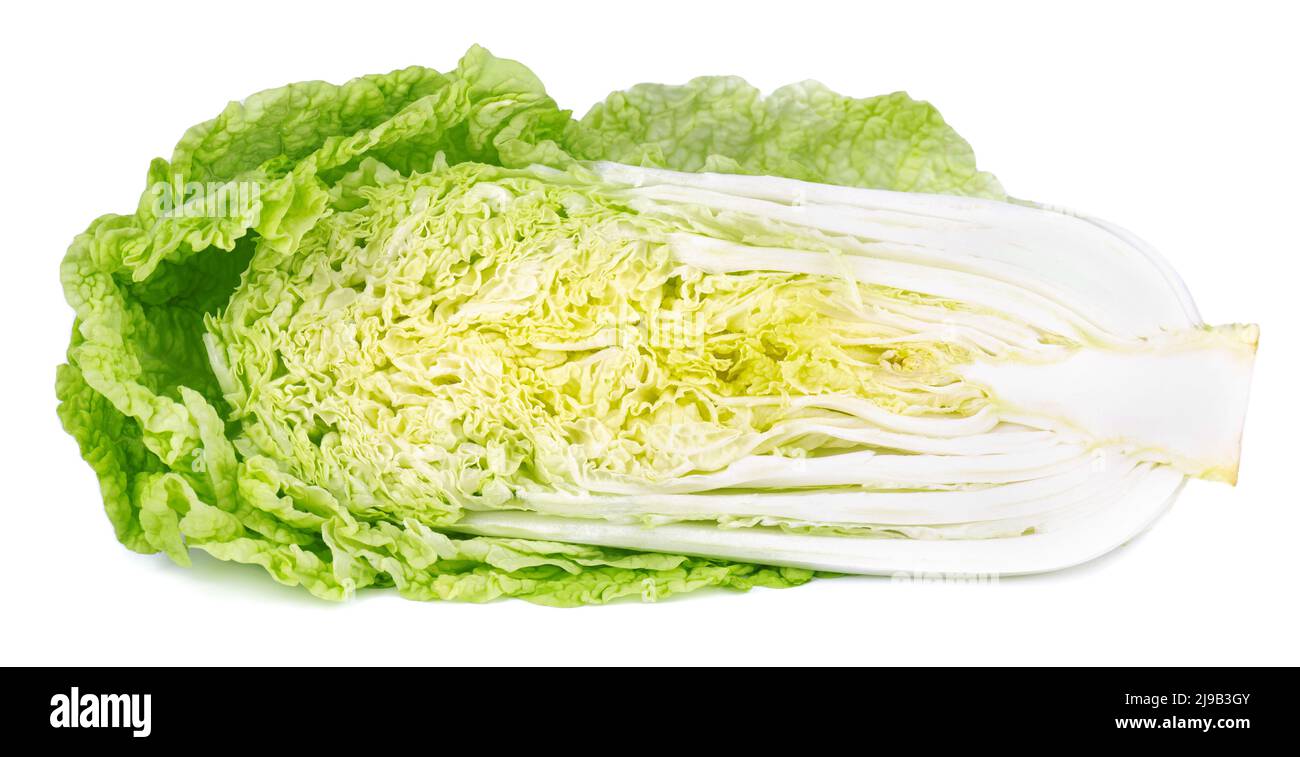 Fresh chinese cabbage isolated on white background Stock Photo - Alamy