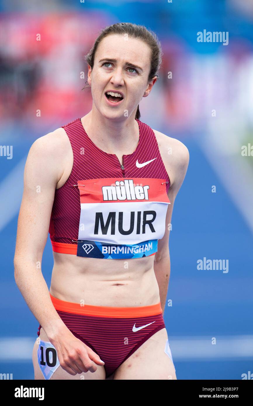 Birmingham, UK. 21st May, 2022. Laura Muir competing in the women's ...