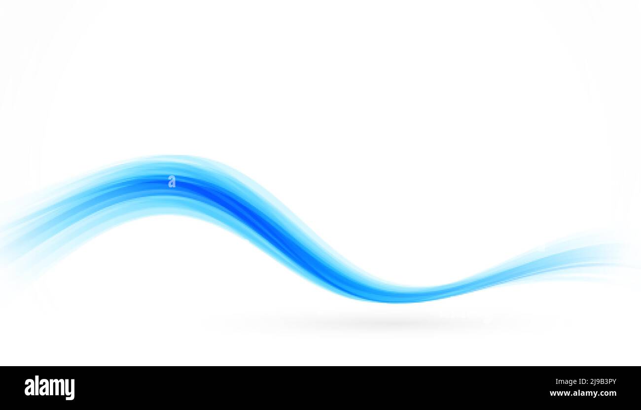clean blue smooth curve wave background Stock Vector Image & Art - Alamy