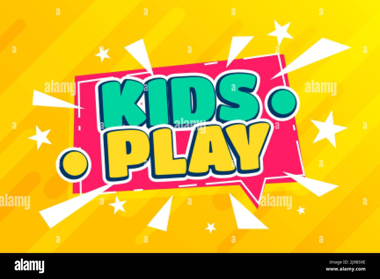 Kids play here Stock Vector Images - Alamy