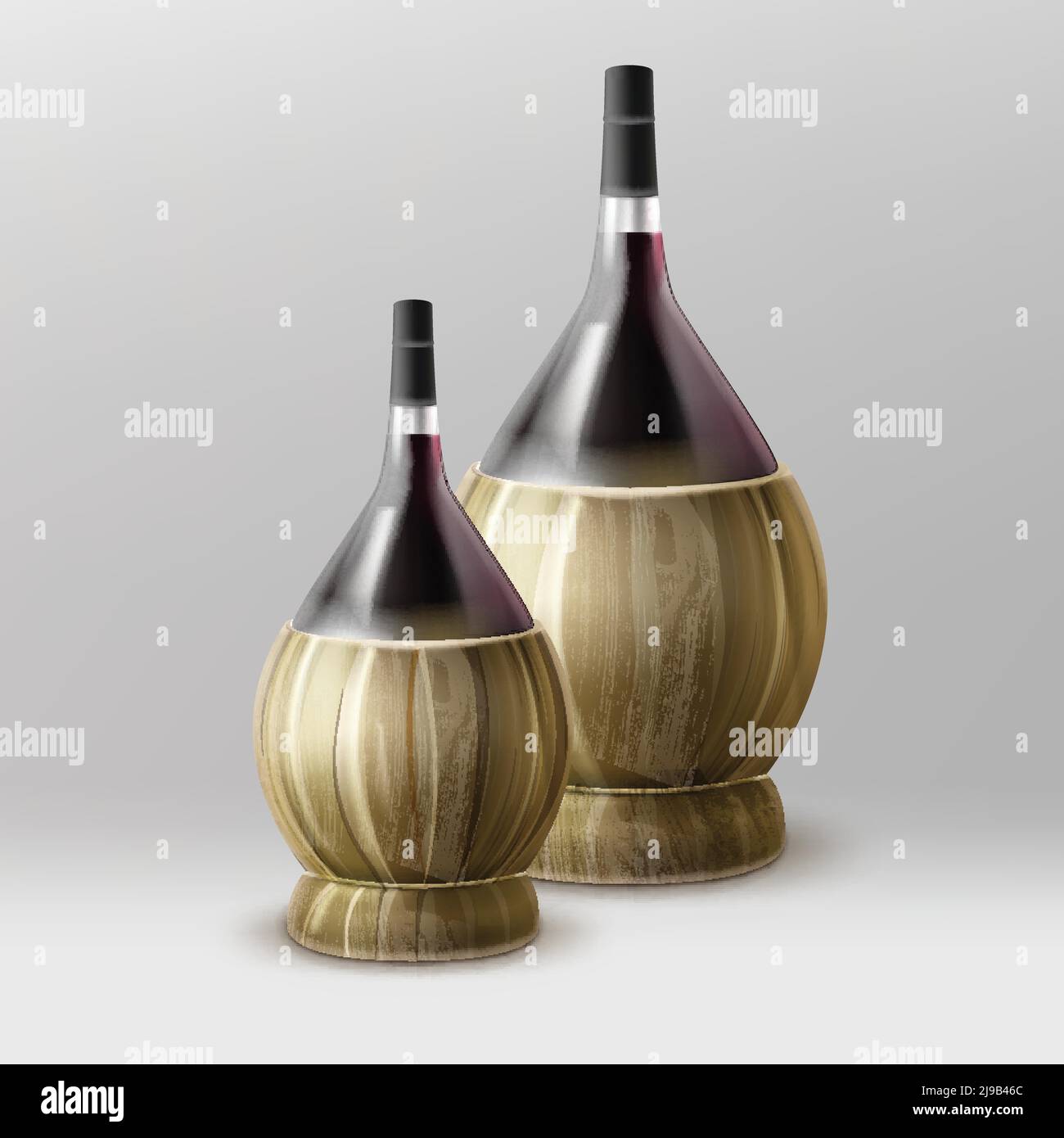 Chianti bottles Stock Vector Images - Alamy