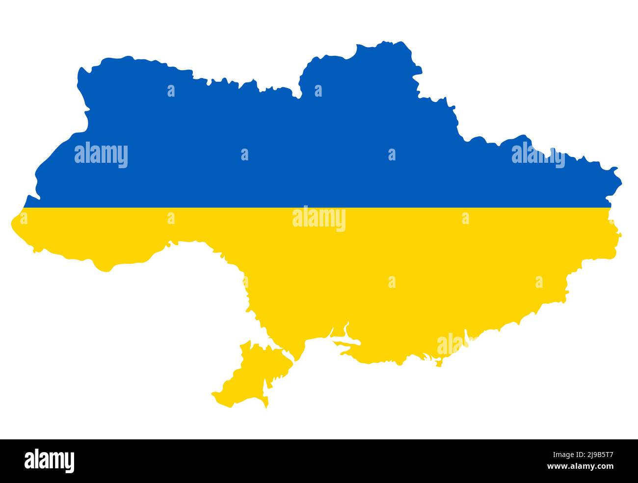 Ukraine country outline isolated on white background Stock Photo - Alamy