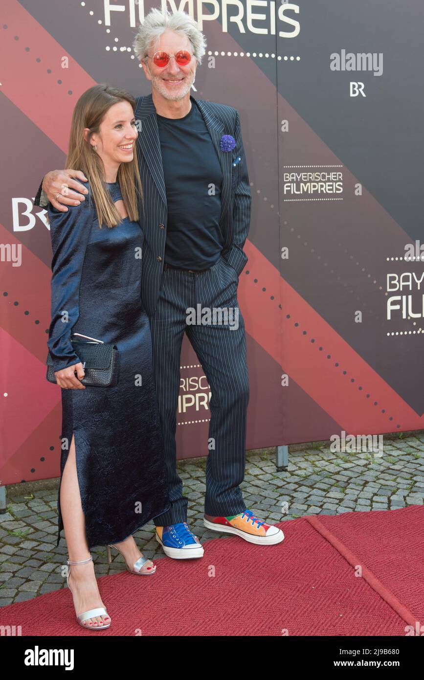 Munich, Germany, 20th May 2022, Rufus Beck with daughter Sarah seen on ...