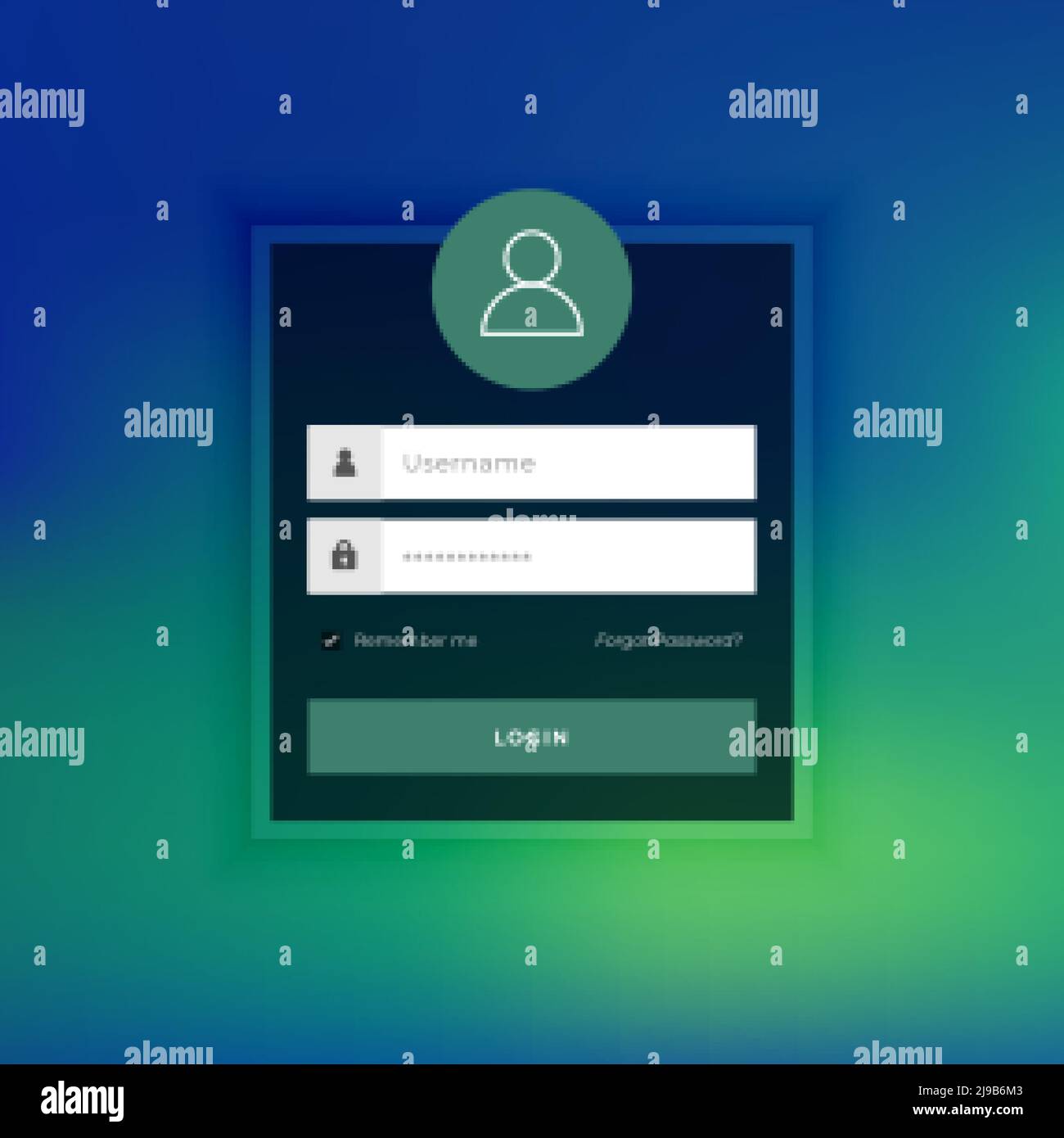Stylish login form template design hi-res stock photography and images ...