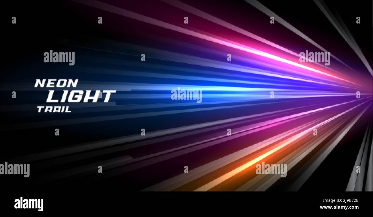 Motion light trail Stock Vector Images - Alamy