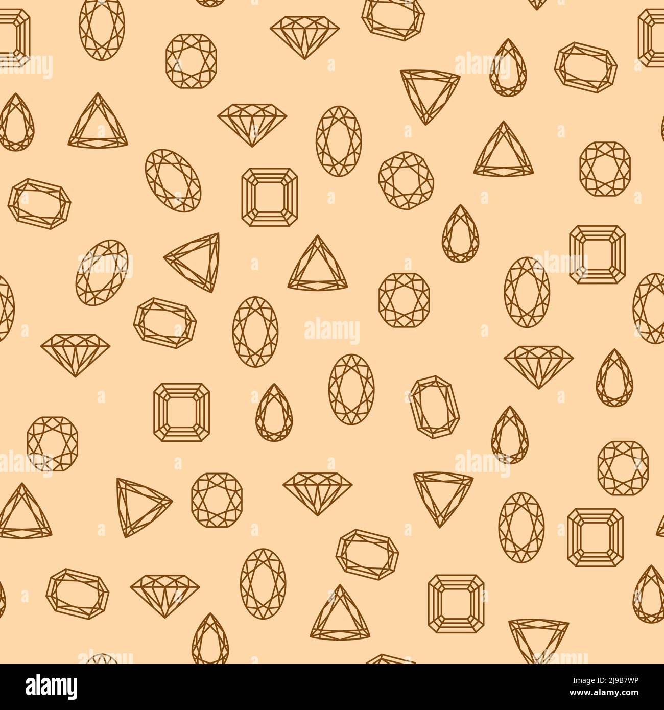 Seamless diamond and jewels on red pattern vector illustration Stock ...