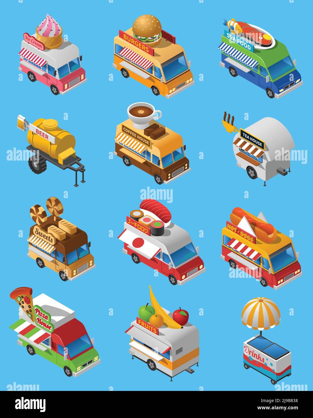 Coffee carts Stock Vector Images - Alamy