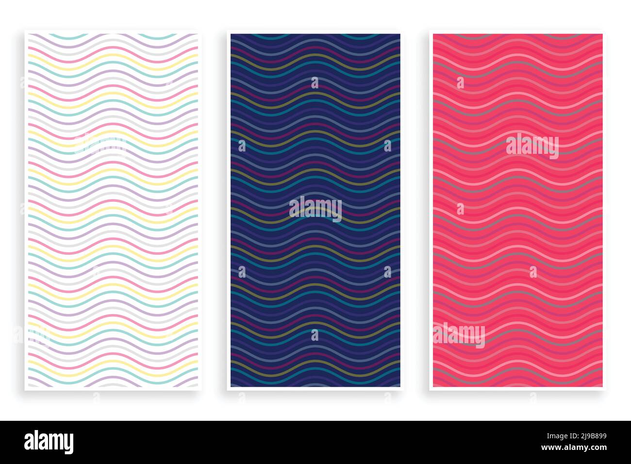 Three wavy lines Cut Out Stock Images & Pictures - Alamy