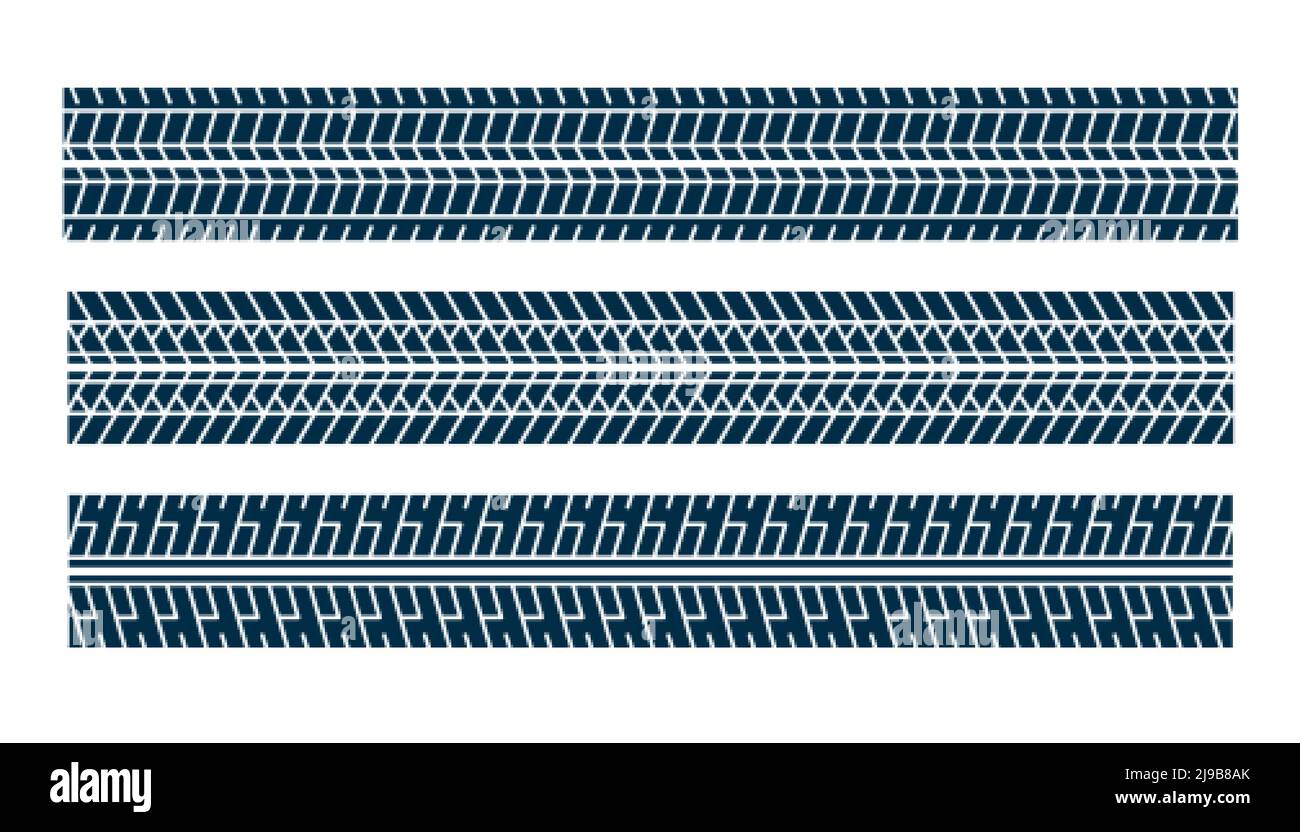 Car track mark Stock Vector Images - Alamy