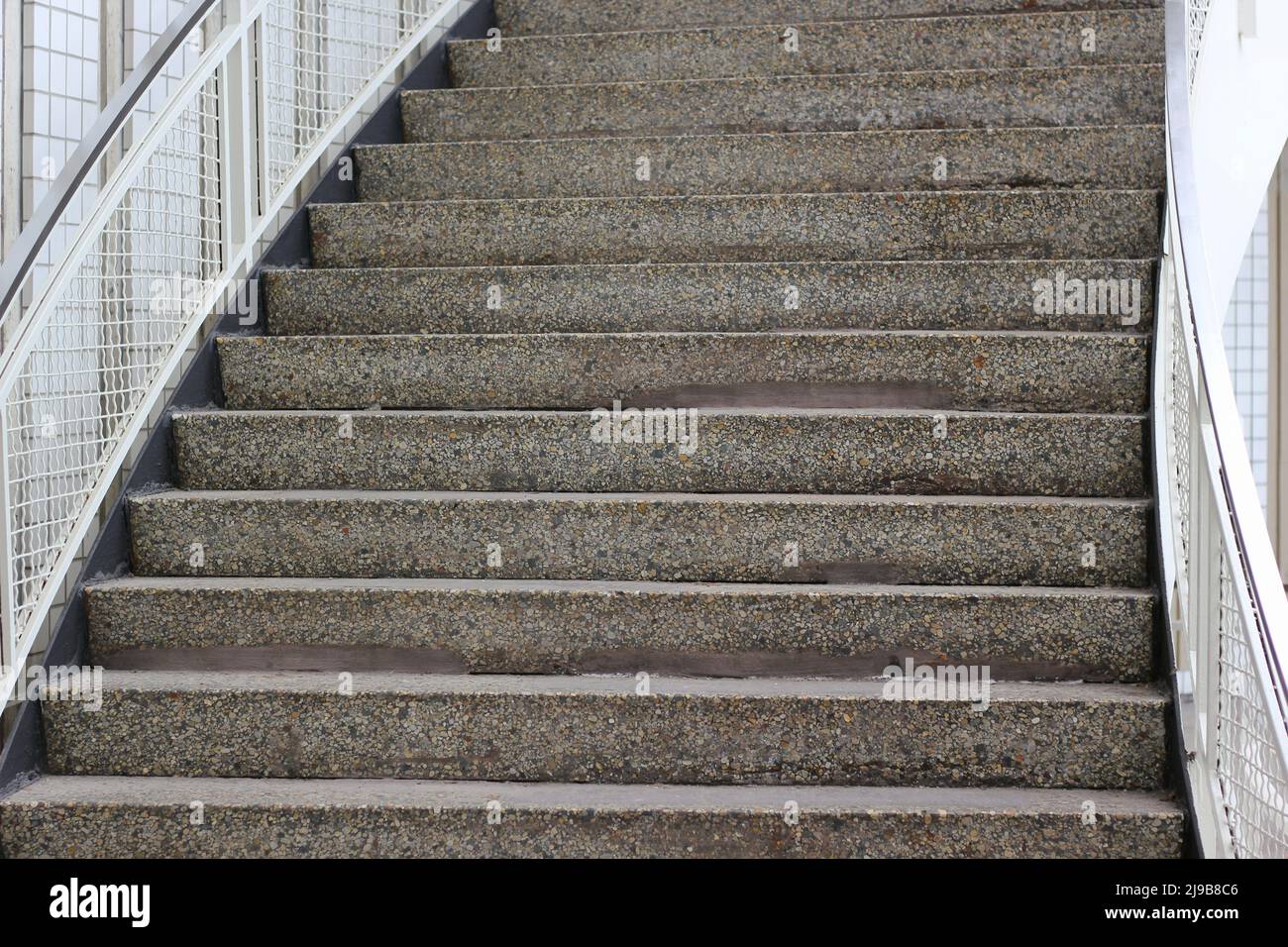 Contemporary stairs going up a modern building Stock Photo - Alamy