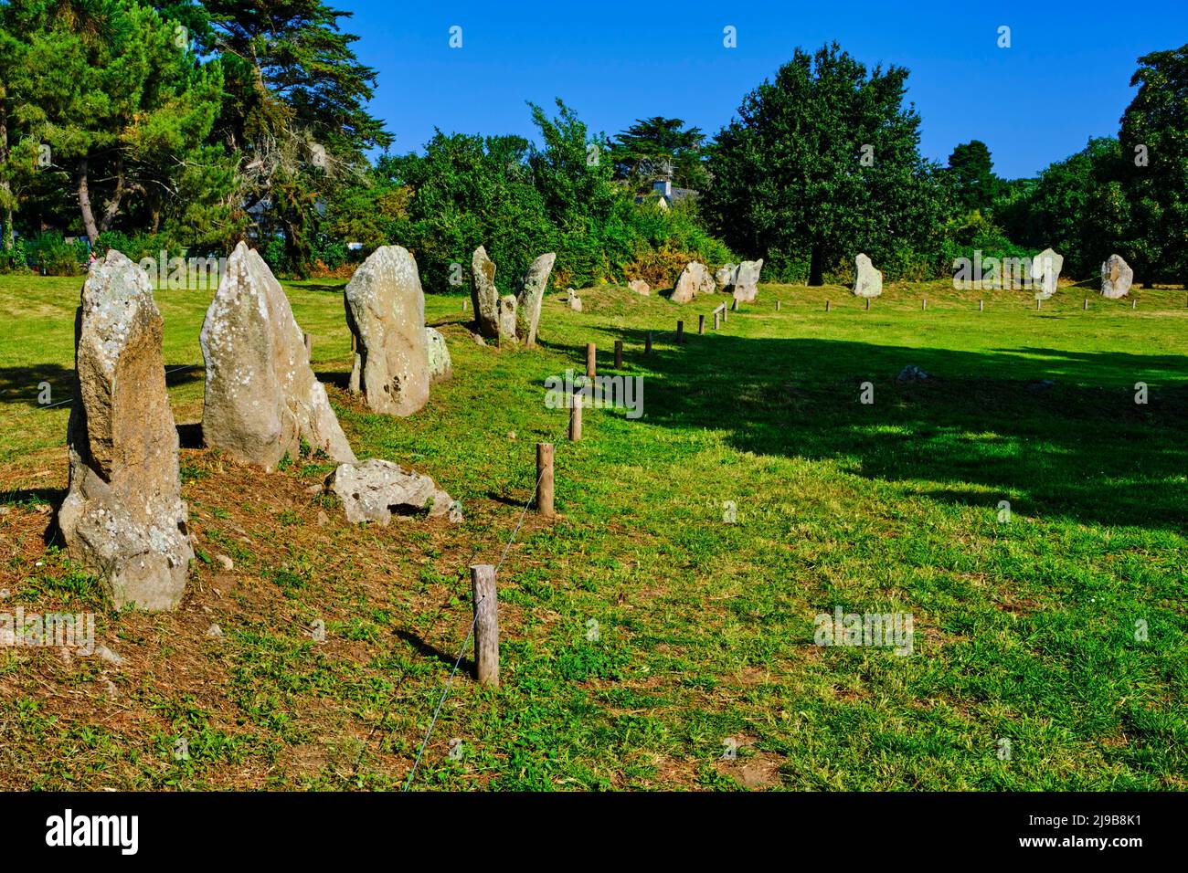 France, Morbihan, Gulf of Morbihan, Ile aux Moines, Cromlech de ...