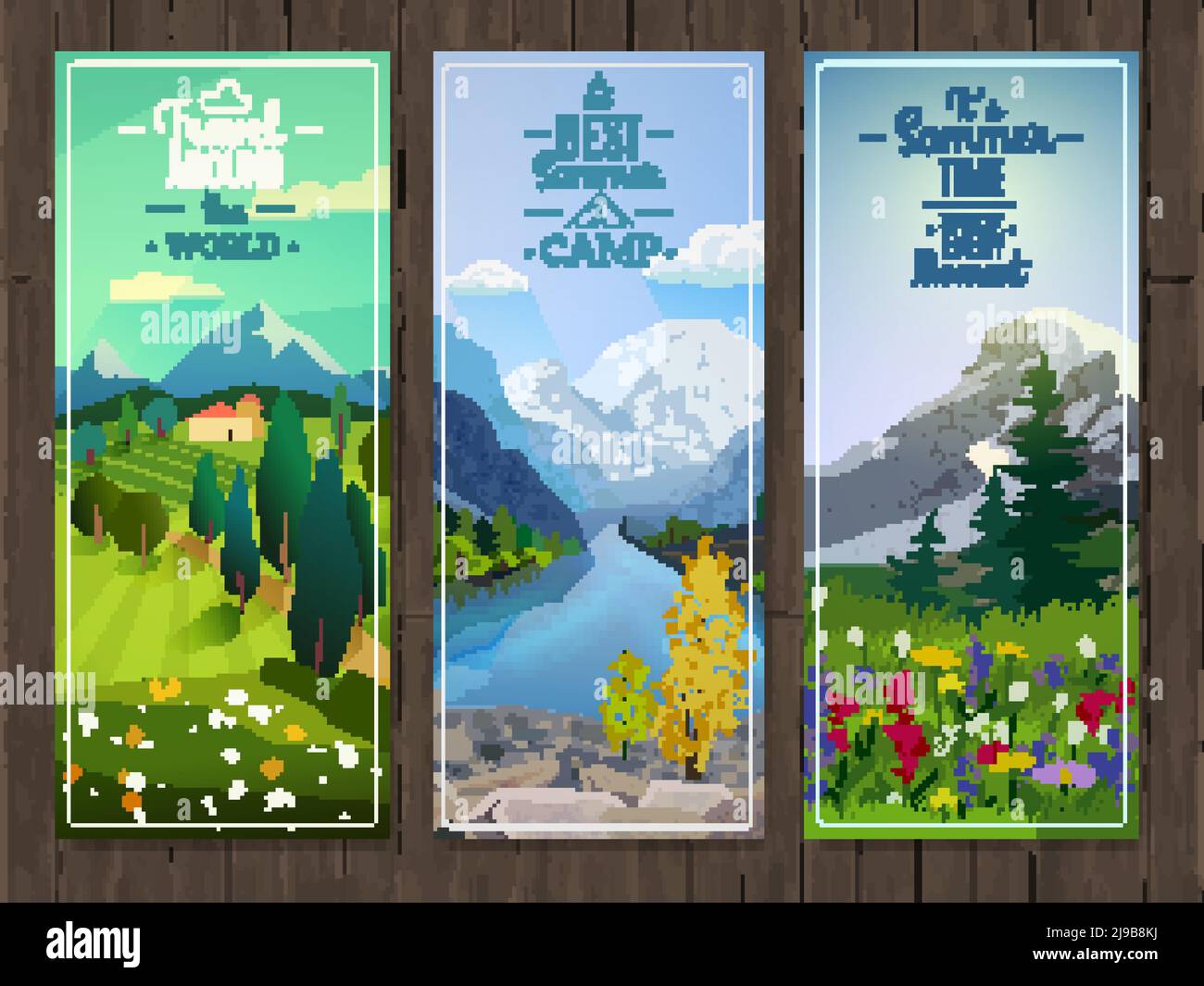 Best active summer vacation destinations travel agency advertisement 3 ...