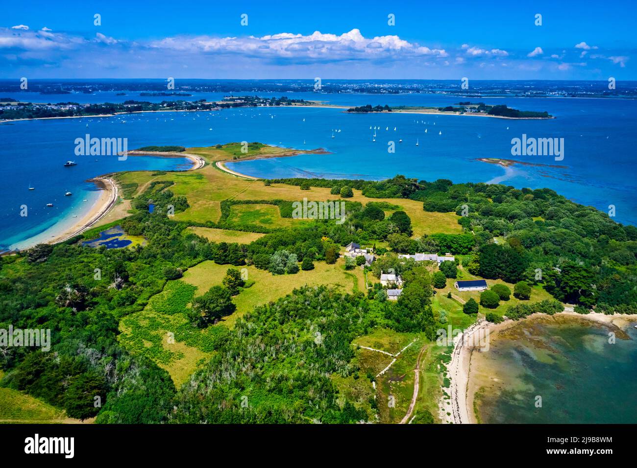 France, Morbihan, Gulf of Morbihan, Ilur island Stock Photo - Alamy