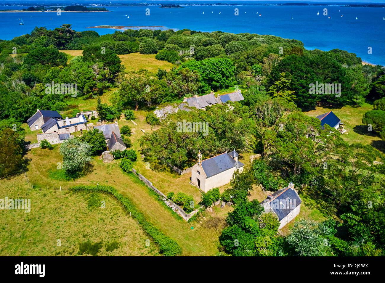 France, Morbihan, Gulf of Morbihan, Ilur island Stock Photo - Alamy